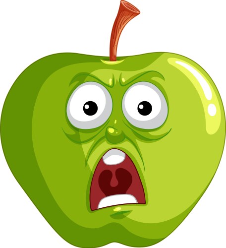 Green apple fruit Royalty Free Vector Image - VectorStock