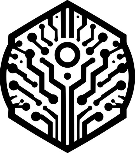 Data transfer via hexagonal network – Royalty-Free Vector | VectorStock