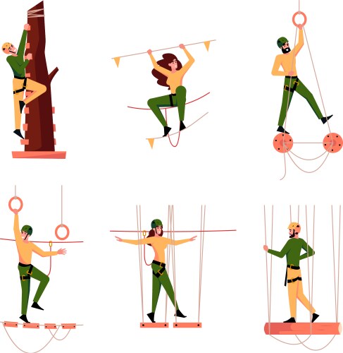 Ziplining Vector Images (over 360)
