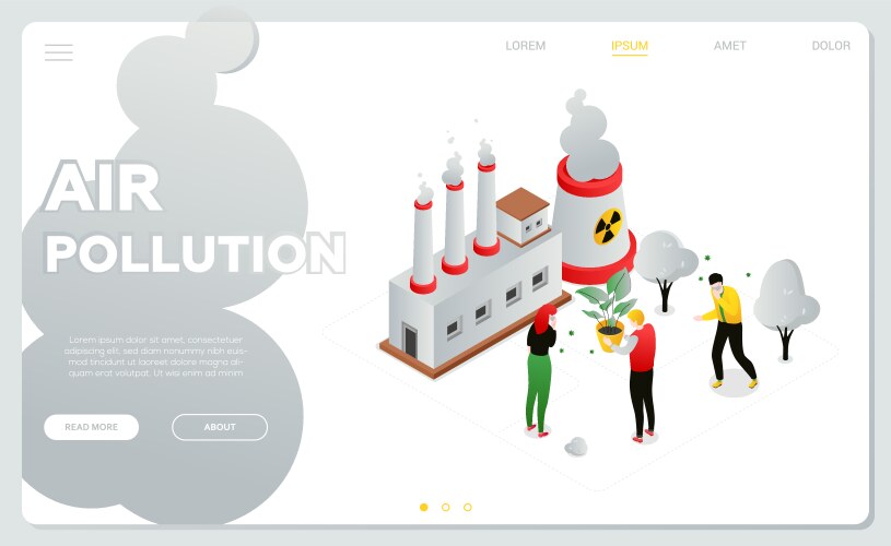 Stop air pollution Royalty Free Vector Image - VectorStock