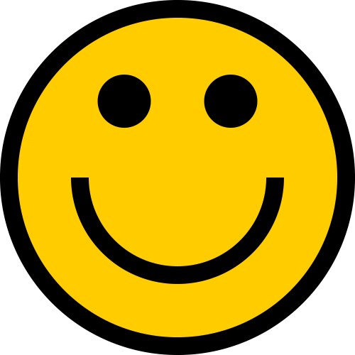 Happy smiley emoticon Royalty Free Vector Image