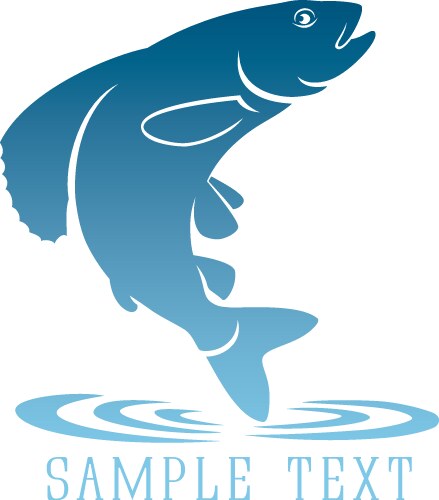 Cartoon smiling catfish Royalty Free Vector Image