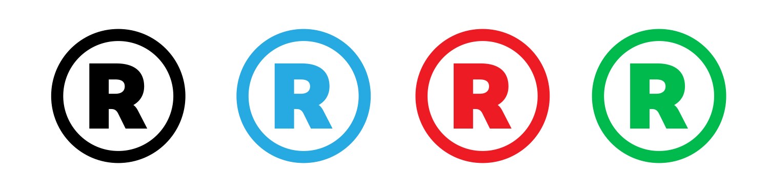 White Registered Trademark Symbol Vector Images (over 370)