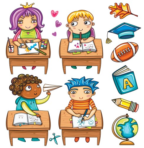 School Cartoon Vector Images (over 360,000)