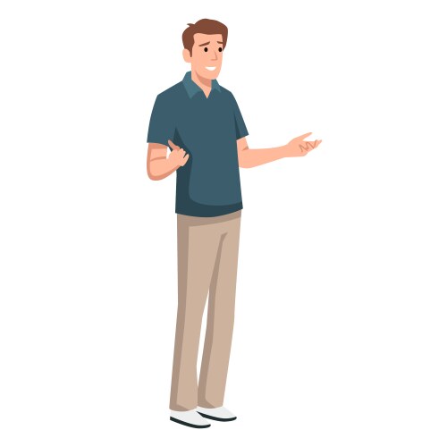 Man showing thumb up Royalty Free Vector Image