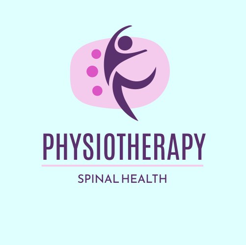 Physiotherapy logo template Royalty Free Vector Image