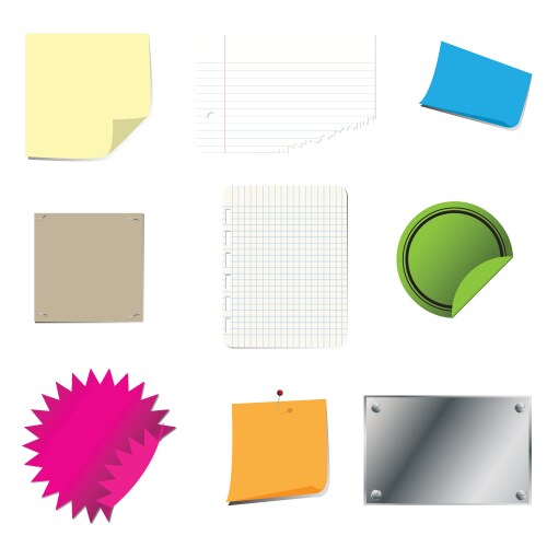 Blank labels Royalty Free Vector Image - VectorStock