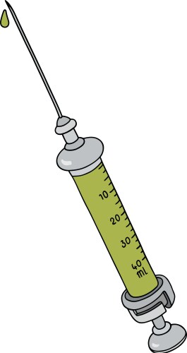 Happy syringe Royalty Free Vector Image - VectorStock
