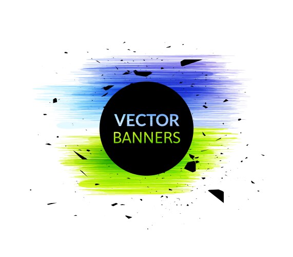 Ink explosion set banner design template digital Vector Image