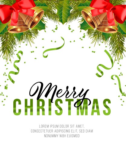 Merry christmas background for congratulations Vector Image