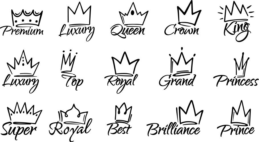 Text King Queen Princess Vector Images (over 350)