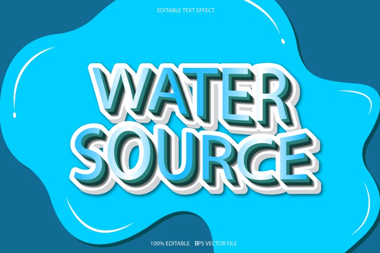 Purple leaf text effect emboss cartoon style Vector Image