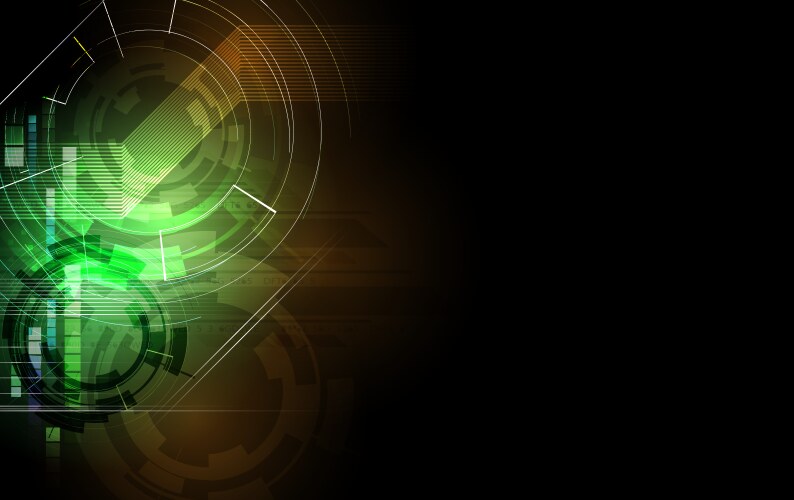 Abstract grey futuristic computer technology Vector Image