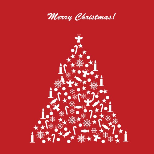 Gem christmas tree Royalty Free Vector Image - VectorStock