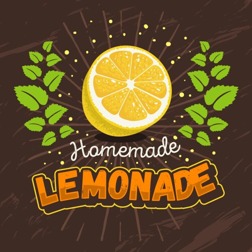 Lemonade retro poster Royalty Free Vector Image