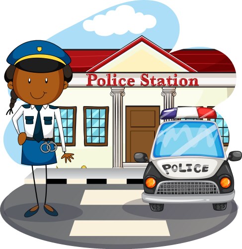 Police Station Cartoon Vector Images (over 1,300)