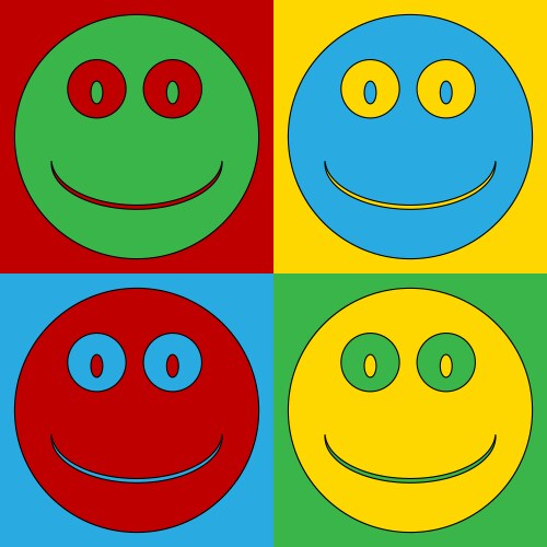 Smiley Face Red Green Yellow Vector Images (over 390)