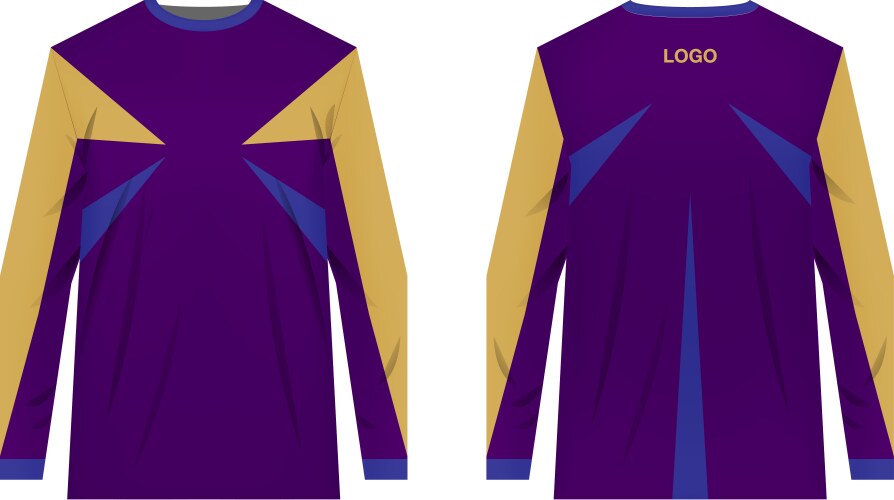 Mtb jersey templates Royalty Free Vector Image