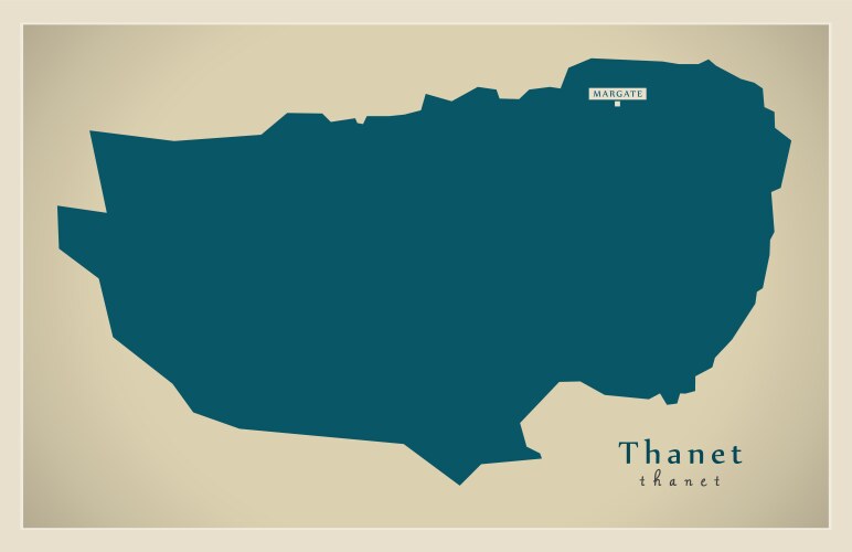 Modern map - ribble valley district of lancashire Vector Image