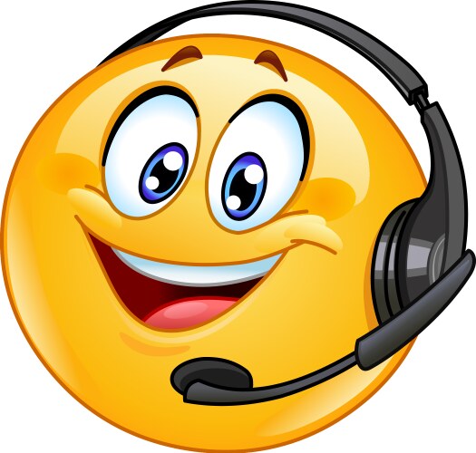 Listening emoticon Royalty Free Vector Image - VectorStock