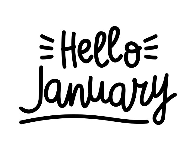 Hello January Vector Images (over 680)