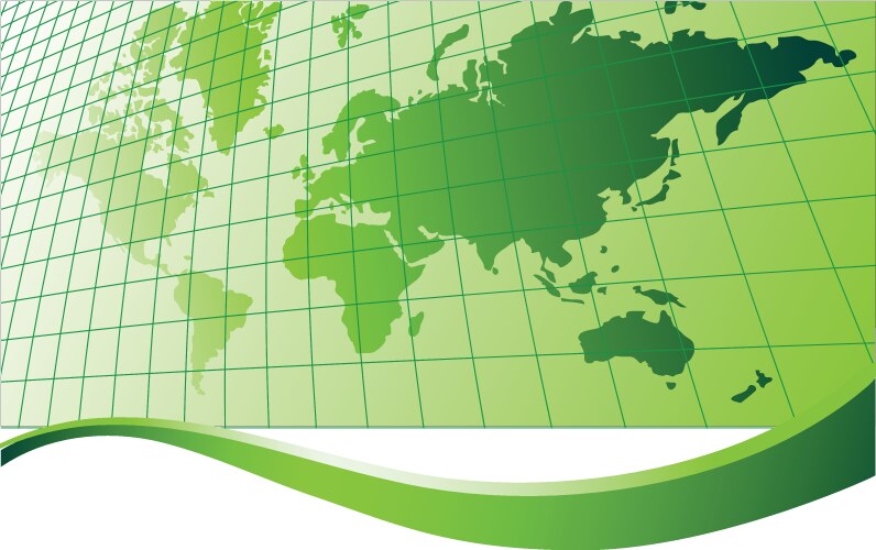 World map cardio pulse concept global change Vector Image