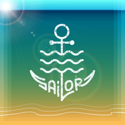 Sailor logo Royalty Free Vector Image - VectorStock