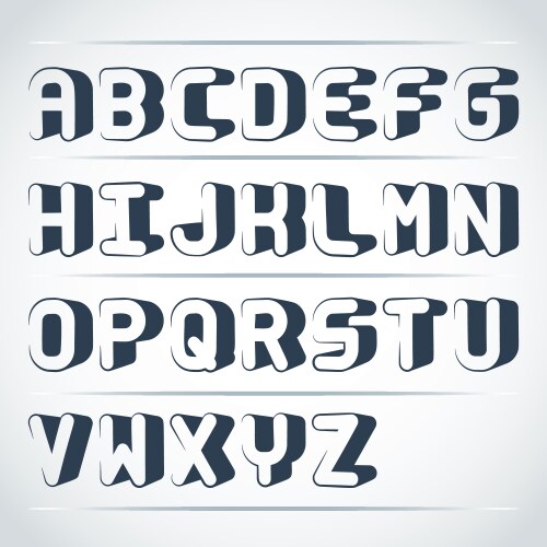 Font Royalty Free Vector Image - VectorStock