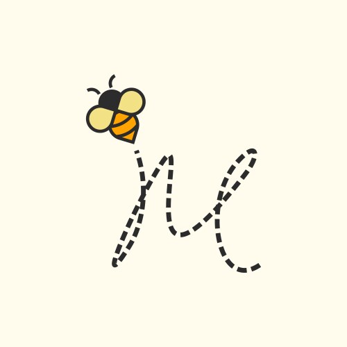 Letter m sign design template element Royalty Free Vector
