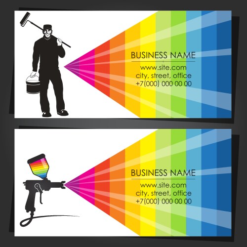 Painters Business Cards Vector Images (over 580)
