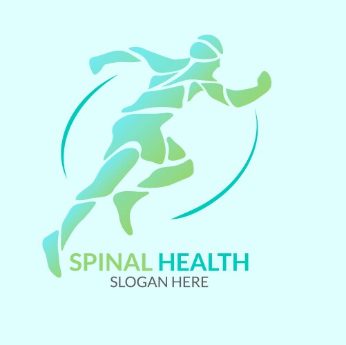 Physiotherapy logo template Royalty Free Vector Image