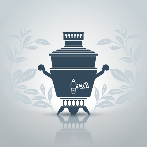 Old russian samovar Royalty Free Vector Image - VectorStock