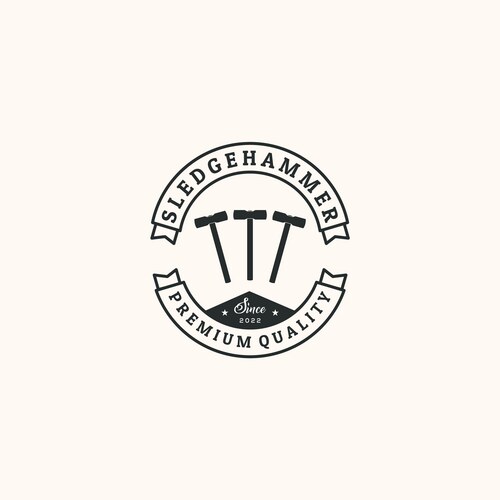 Vintage Sledge Hammer Logo Vector Images (54)