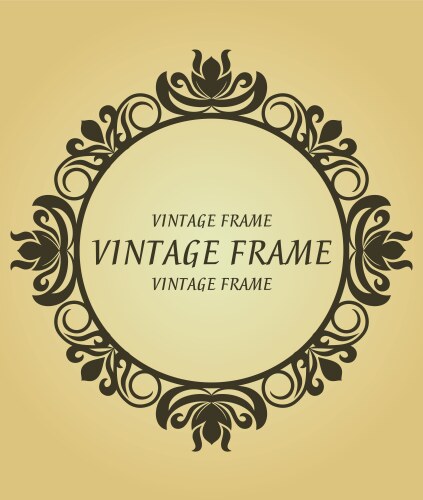 Vintage classic card baroque ornament Royalty Free Vector