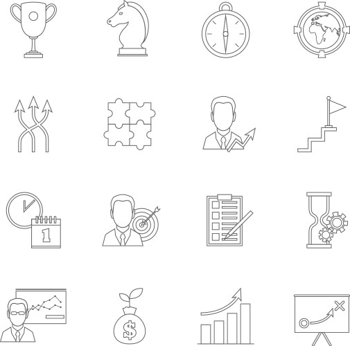 Workforce planning concept icon Royalty Free Vector Image
