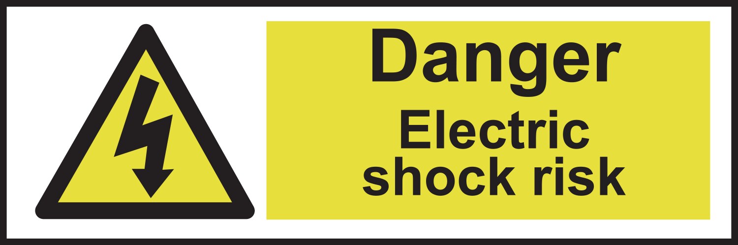 Danger overhead cables safety sign Royalty Free Vector Image