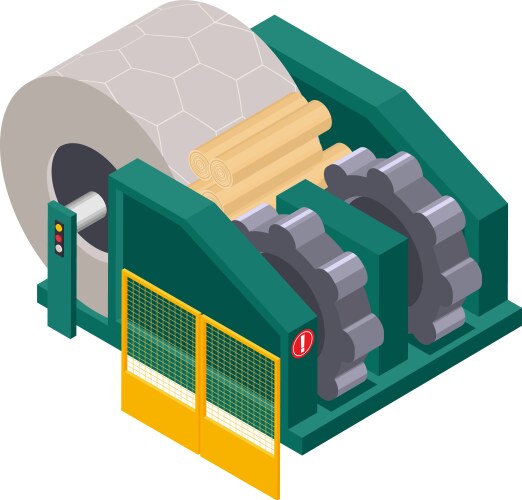 Paper production icon Royalty Free Vector Image