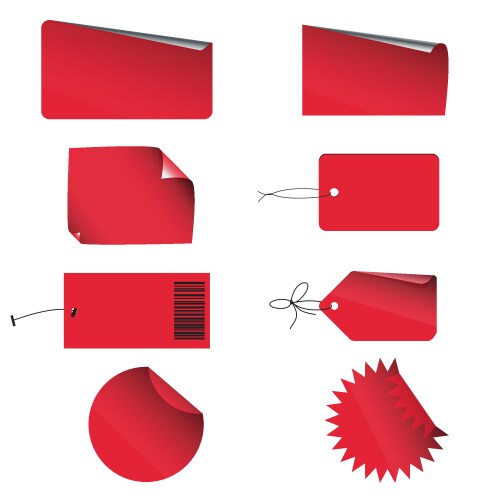 Blank labels Royalty Free Vector Image - VectorStock