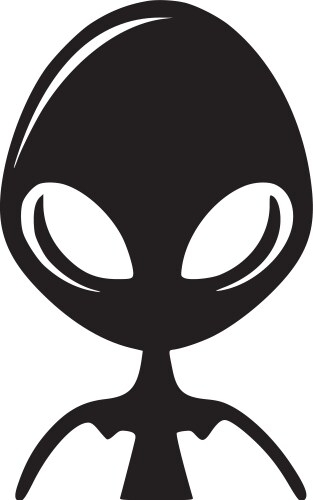 Alien Silhouette Vector Images (over 8,200)