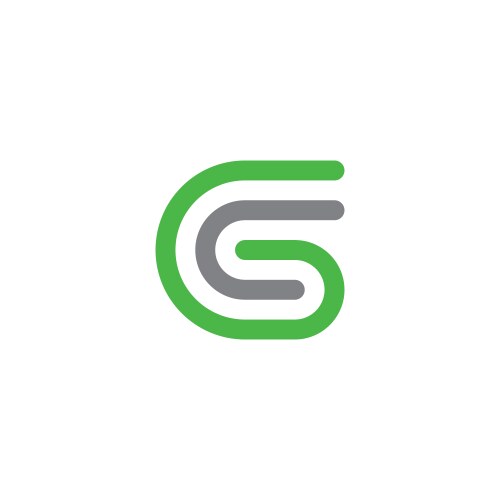 Letter g gear logo mechanics symbol Royalty Free Vector
