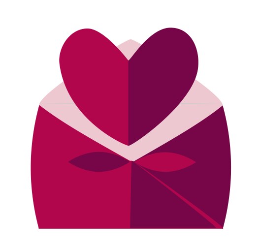 Red heart inscription love Royalty Free Vector Image