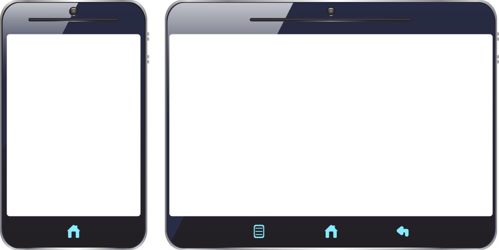 Tablet computer mobile phone Royalty Free Vector Image