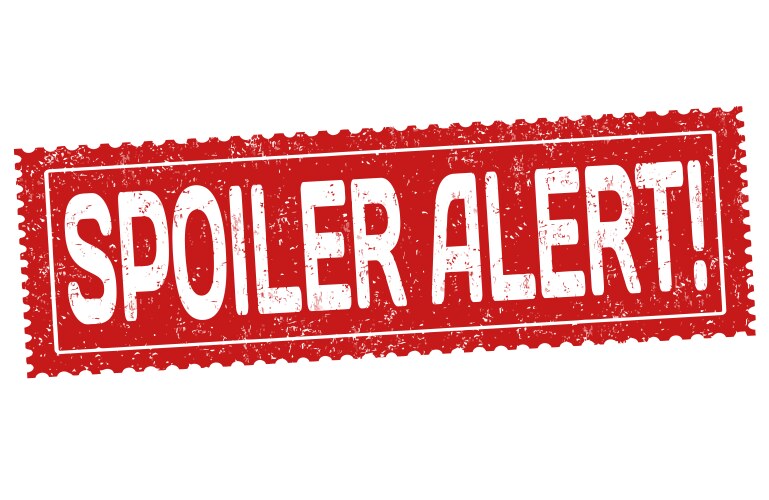 Spoiler alert grunge rubber stamp Royalty Free Vector Image