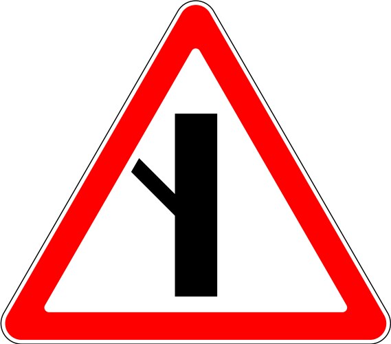 Danger road sign Royalty Free Vector Image - VectorStock