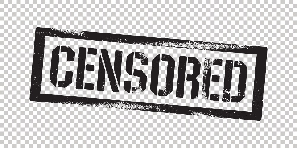 Censored Black Background Vector Images (over 1,200)