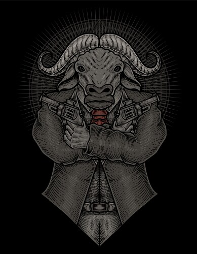 Skull Taurus Bull Vector Images (over 410)