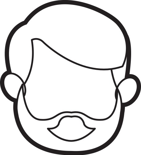 Head face man father people image Royalty Free Vector Image