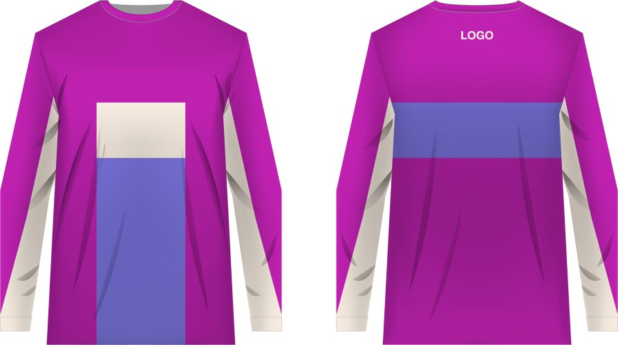 Mtb jersey templates Royalty Free Vector Image