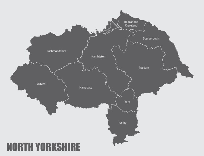 Yorkshire County Map Vector Images (over 150)