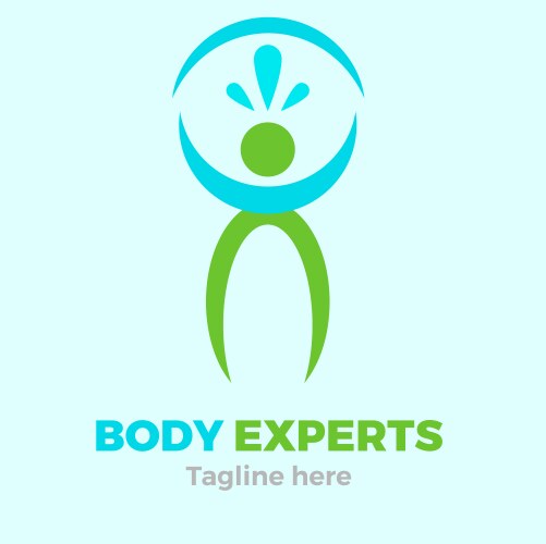 Physiotherapy logo template Royalty Free Vector Image